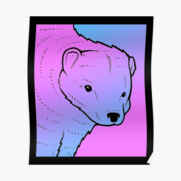 "Vaporwave Skunk Aesthetic Pastel Goth Skunk" Poster by dinosareforever ...