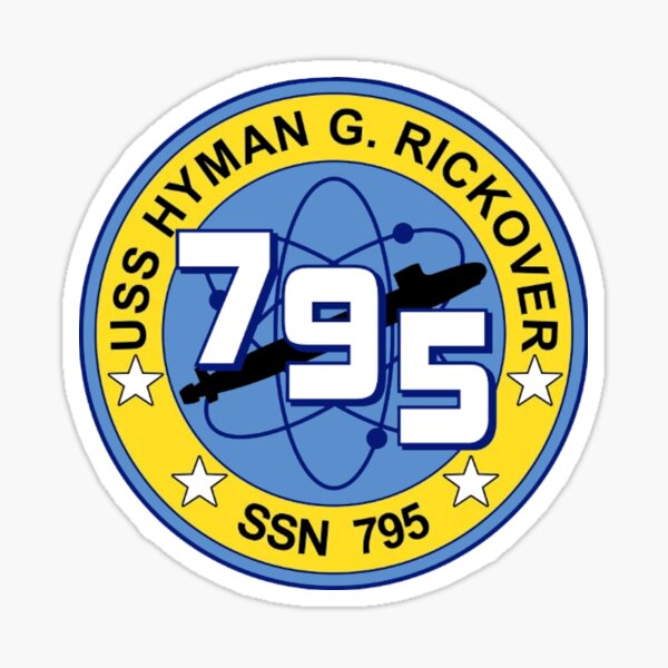 "USS Hyman Rickover (SSN-795) Crest" Sticker for Sale by Spacestuffplus ...