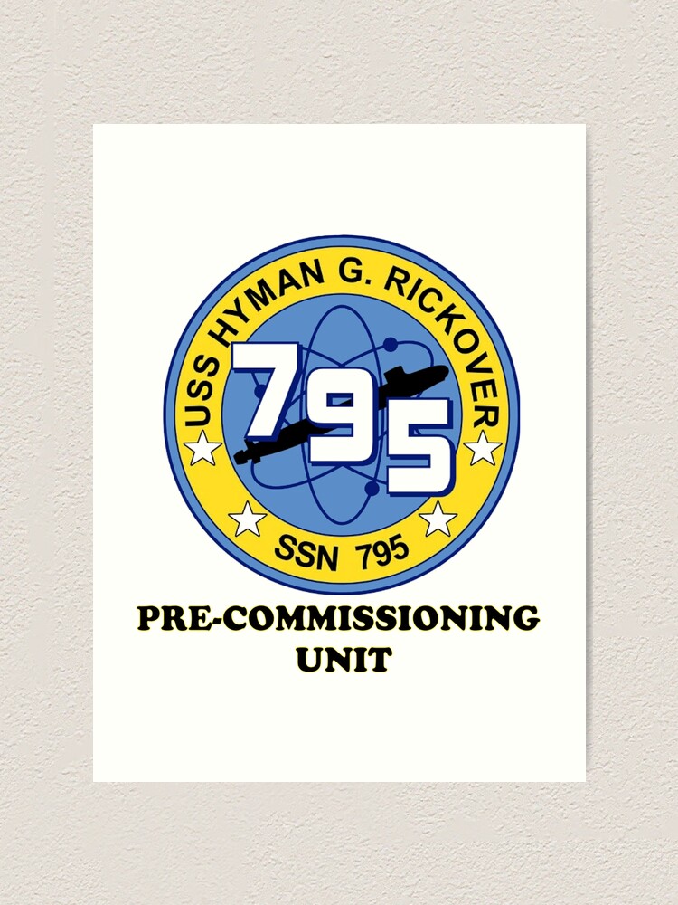 "USS Hyman G. Rockover (PCU-795) Crest" Art Print by Spacestuffplus ...