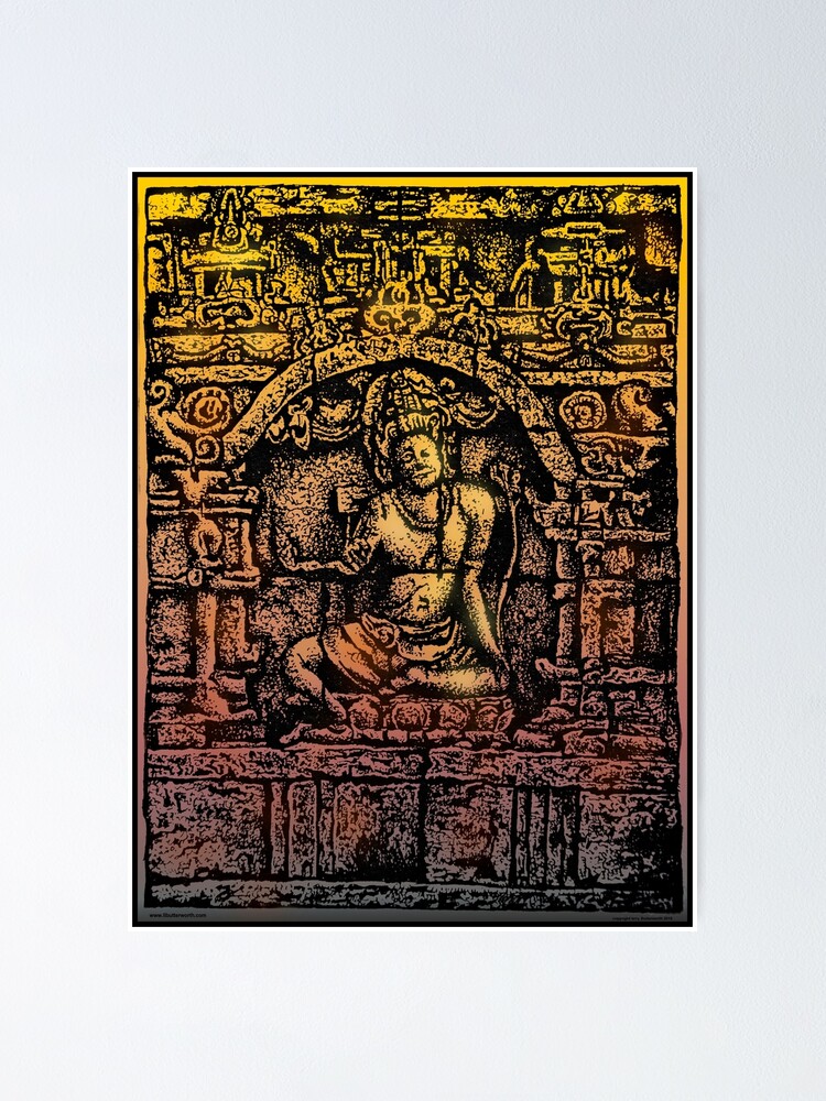 "THE BODHISATTVA BOROBUDUR JAVA" Poster by theoatman | Redbubble