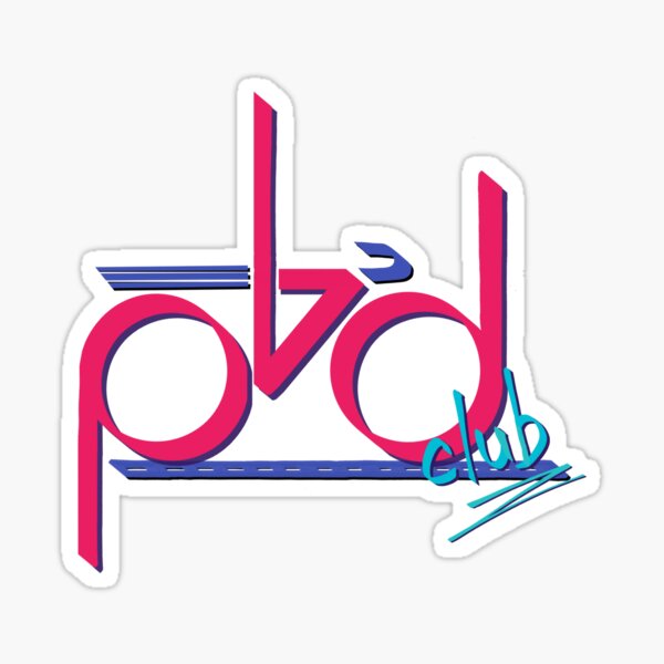 "PBD Club" Sticker by lewckuss | Redbubble
