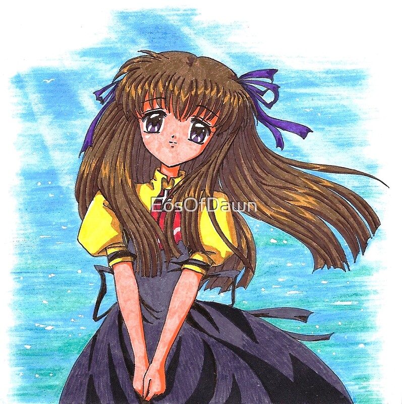 "Tono Minagi Air Anime Fanart Anime Girl" by EosOfDawn | Redbubble