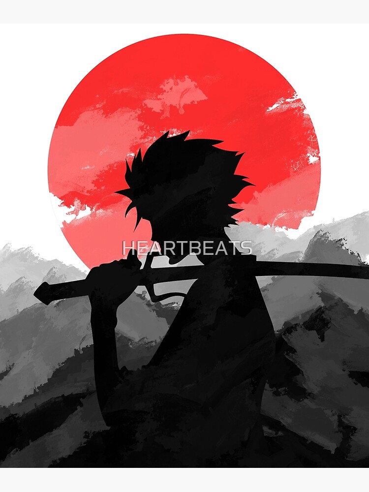 "Samurai with sunset" Canvas Print by HEARTBEATS | Redbubble
