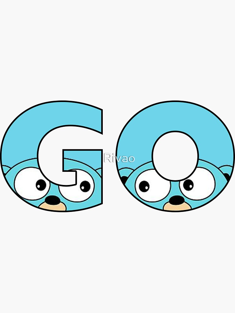 "Go Gopher" Sticker for Sale by Rivao | Redbubble