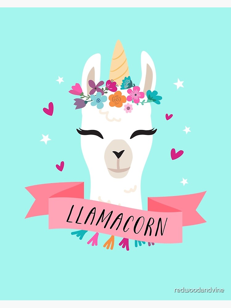 "Llamacorn | Magical Llama Unicorn" Art Board Print for Sale by ...