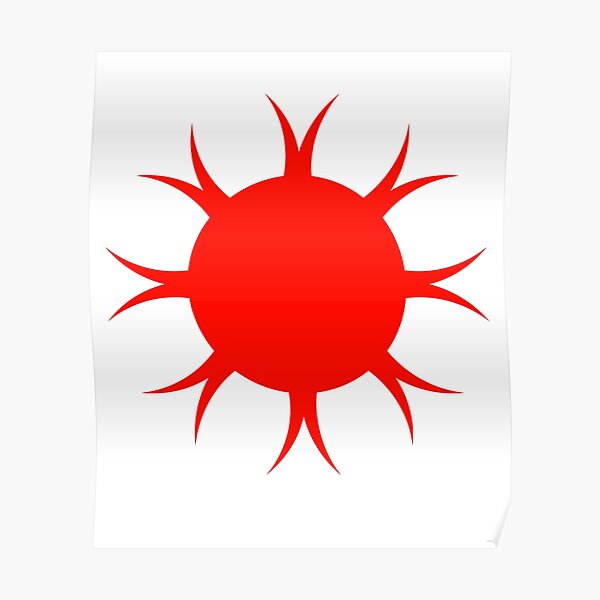 "Japanese Flag Redesign" Poster by Dator | Redbubble