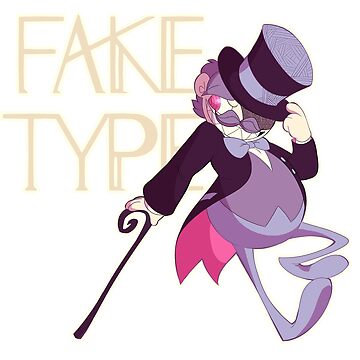 "FAKE TYPE - Topham" Sticker for Sale by foxtaps | Redbubble