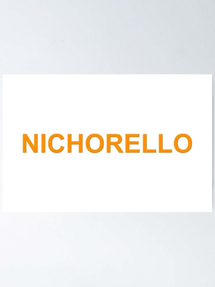 "OITNB Nichorello Font Only" Poster by semioddfinds | Redbubble