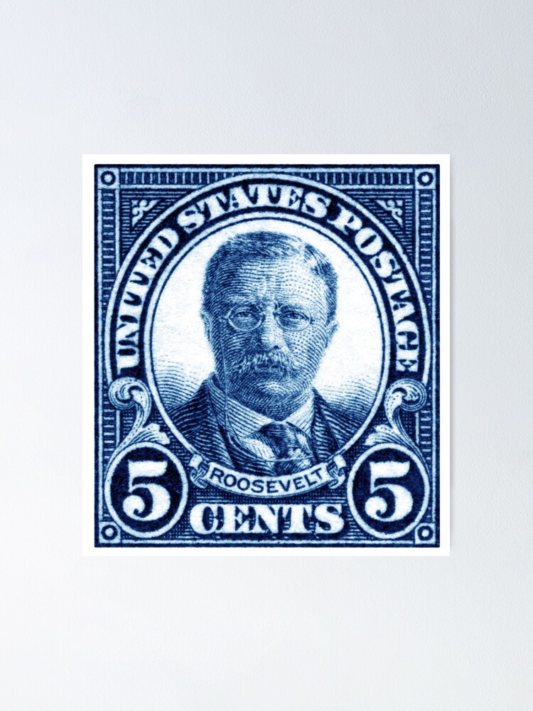Póster «Sello de Teddy Roosevelt de 1922» de historicimage | Redbubble