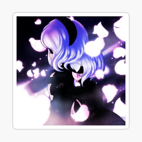 "Nier: Automata 2b and 9s" Sticker by Invertorokro | Redbubble
