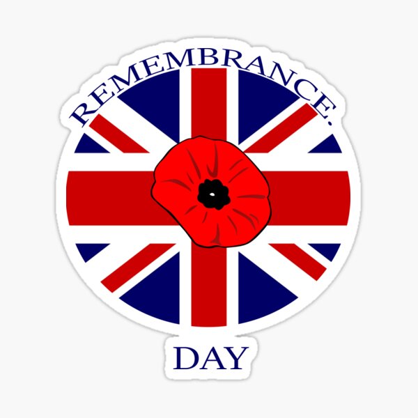 "Remembrance Day Poppy British UK" Sticker for Sale by AbdelaaliKamoun ...