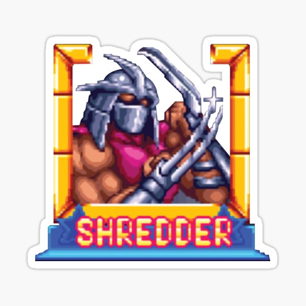 "Shredder" Sticker by projectss | Redbubble