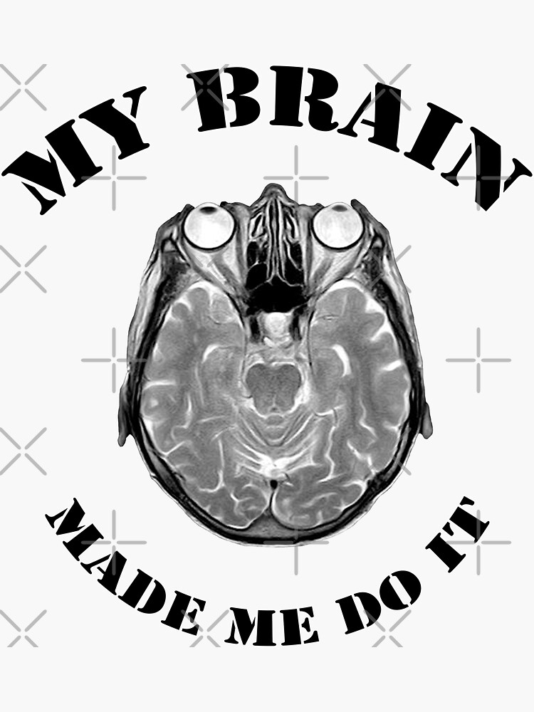 "Brain Master" Sticker for Sale by ColorfulCortex | Redbubble