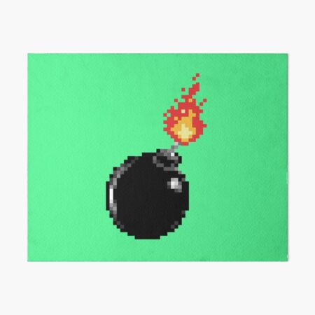 "Explosive 8-bit Bomb design for retro design fans" Art Board Print by ...