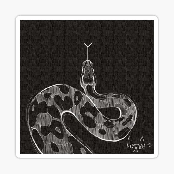 "Albino Snake" Sticker for Sale by Cinzia-Ciotti | Redbubble