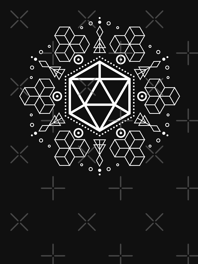 "Geometric Alchemy Symbols Polyhedral D20 Dice Tabletop RPG Fantasy ...