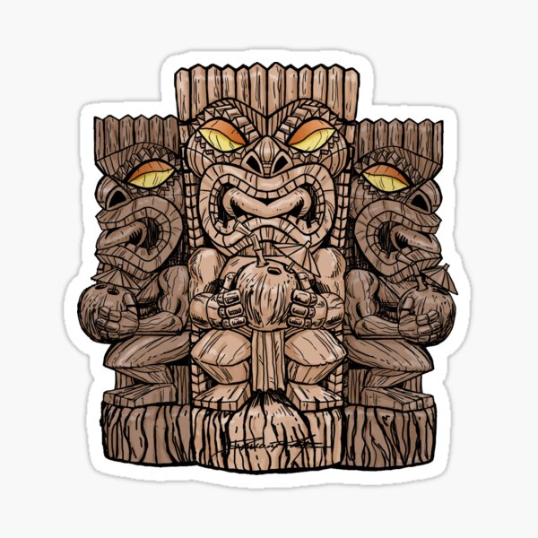 Tiki Stickers | Redbubble