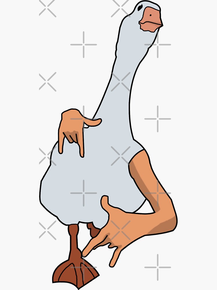 "gangster goose" Sticker for Sale by Howlite7 | Redbubble