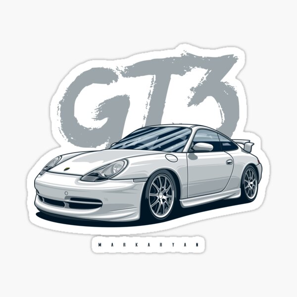 "GT3" Sticker for Sale by OlegMarkaryan | Redbubble