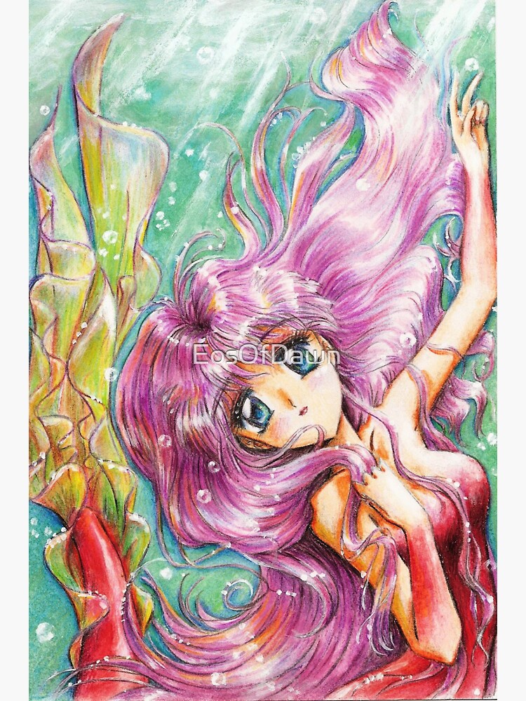 "Anime Mermaid Magical Girl" Sticker by EosOfDawn | Redbubble