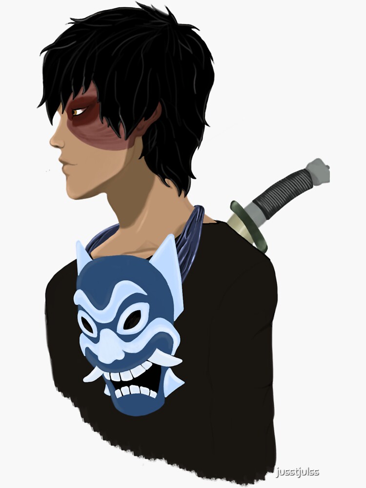"The Blue Spirit " Sticker for Sale by jusstjulss | Redbubble
