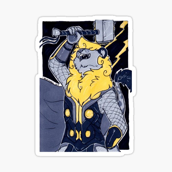 "Thunder" Sticker by Temrin | Redbubble