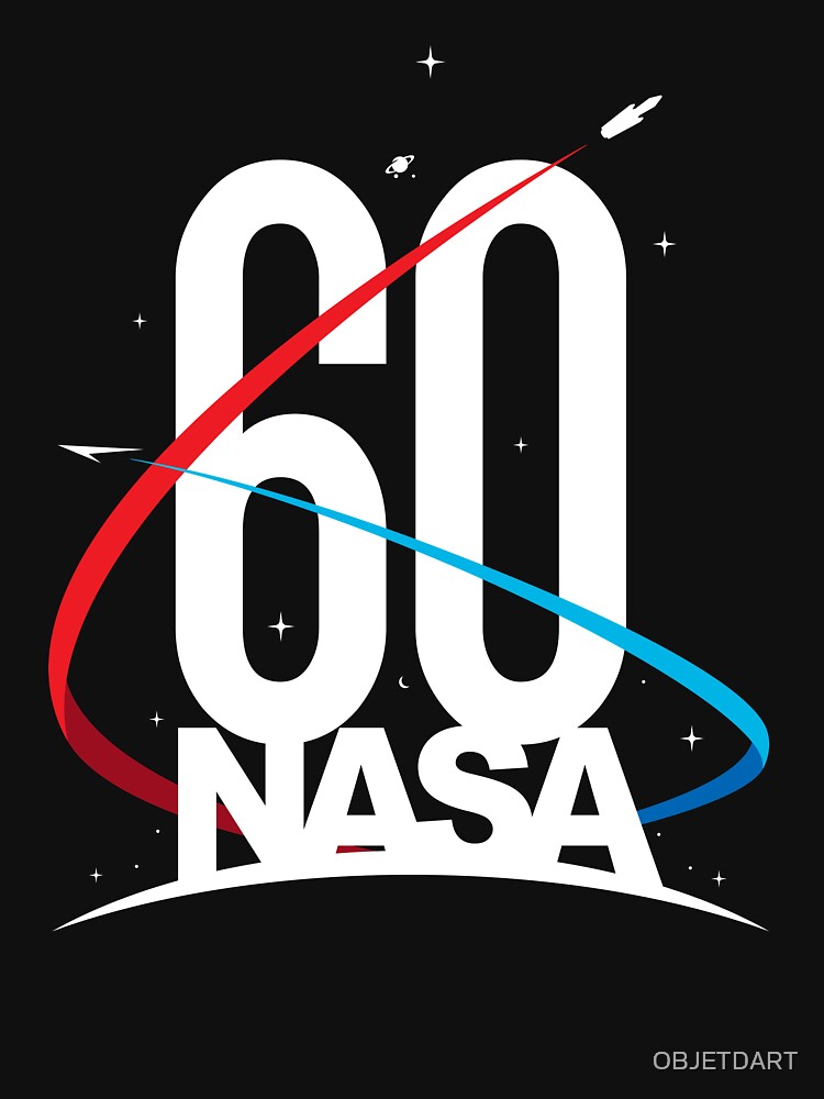 "NASA SQUARE 60TH ANNIVERSARY LOGO" Pullover Hoodie by OBJETDART ...