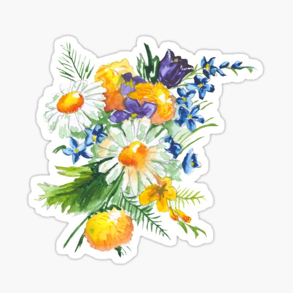 "summer bunch " Sticker by lisenok | Redbubble