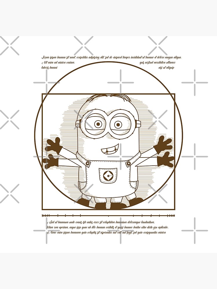 "Vitruvian minion" Poster by Caldofran | Redbubble