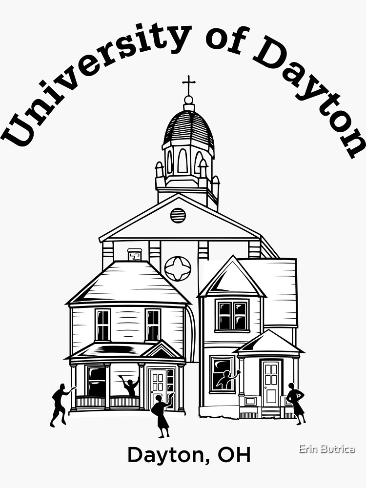 "University of Dayton" Sticker for Sale by erinbutrica | Redbubble