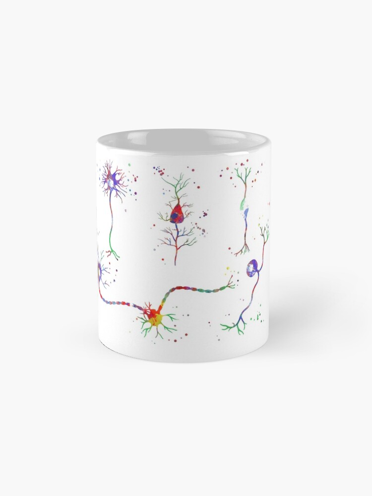 "Neuron cells, neurology poster, medical art, watercolor neuron cells ...