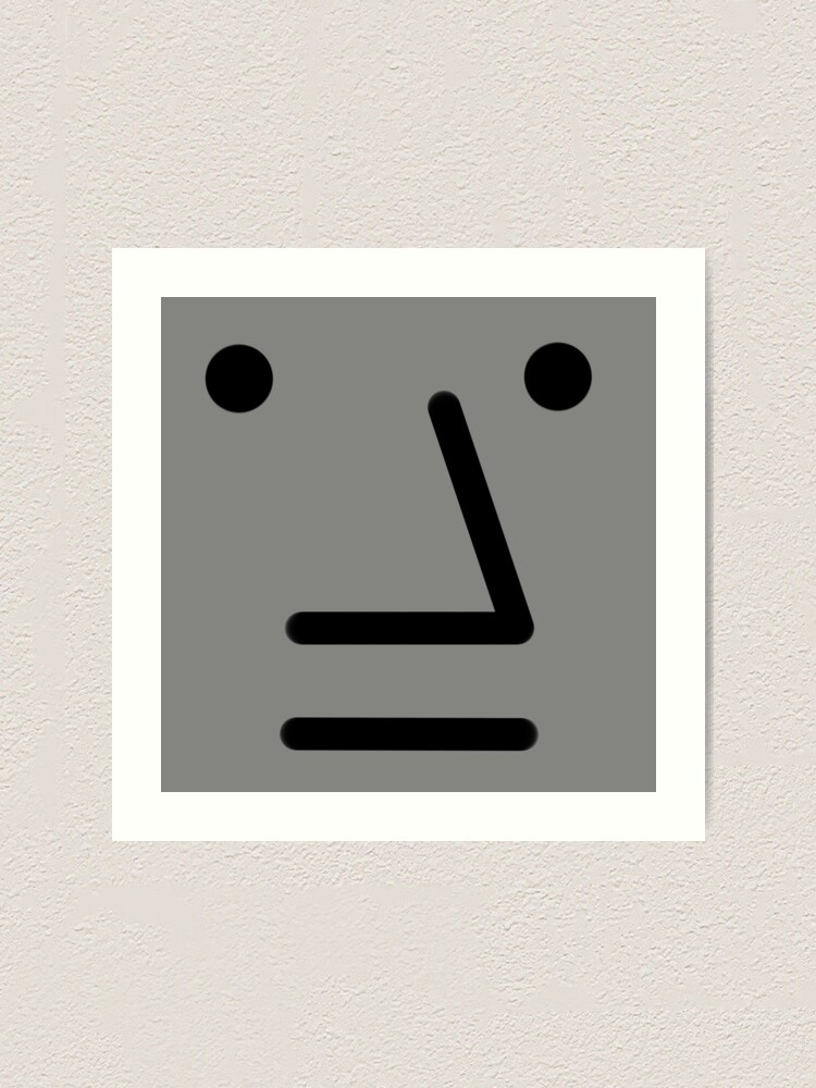 "NPC Face Meme" Art Print for Sale by Zeeph | Redbubble