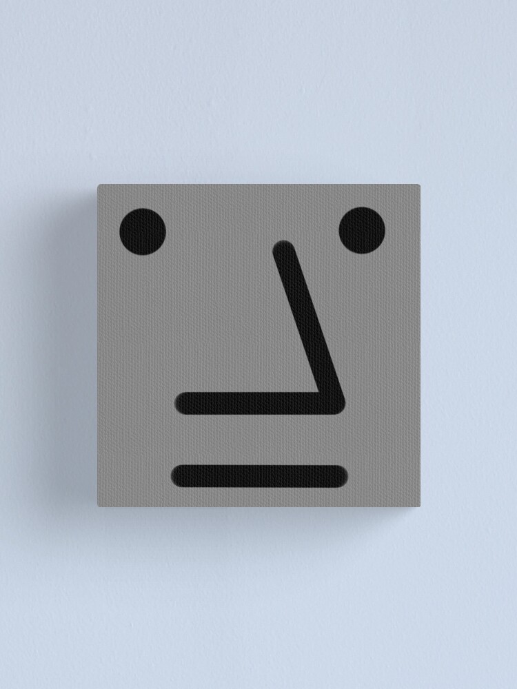 "NPC Face Meme" Canvas Print for Sale by Zeeph | Redbubble