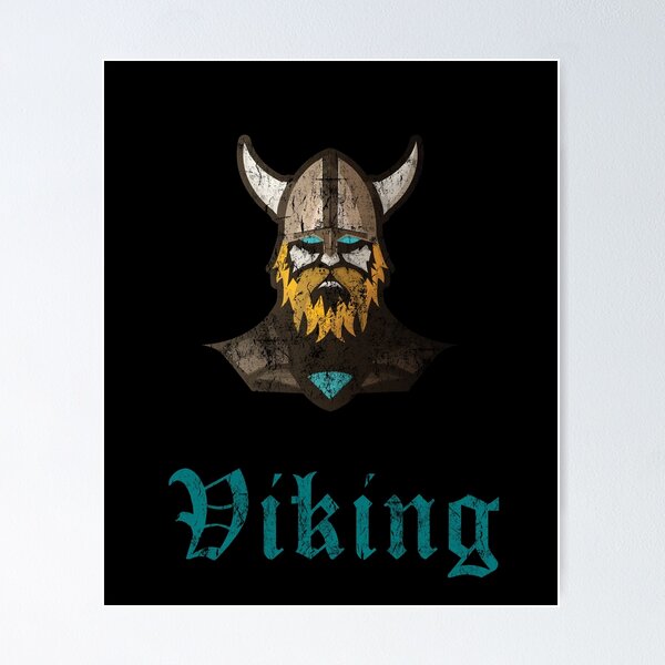 "Retro Viking Warrior" Poster for Sale by vladocar | Redbubble
