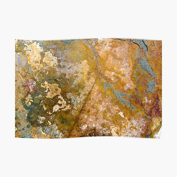 "Rusted metal background as template for creative projects" Poster for ...