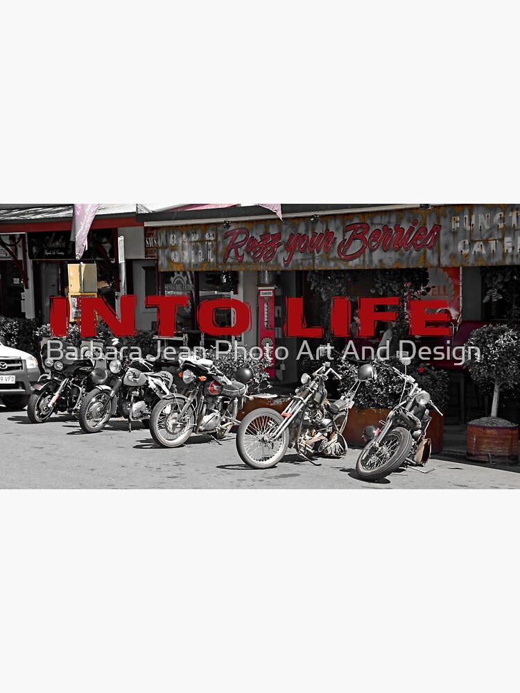 " BIKERS QUOTE, MOTORBIKE ART" Sticker for Sale by Barbara Jean Photo ...