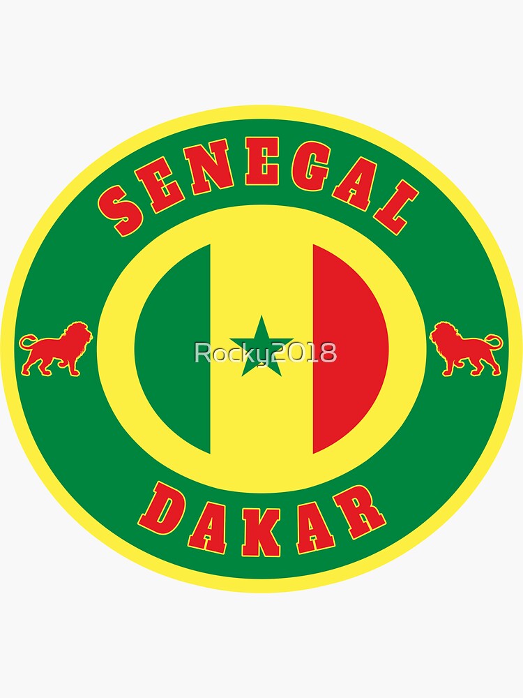 "Senegal Dakar / Gift Lion Flag Africa State" Sticker for Sale by ...