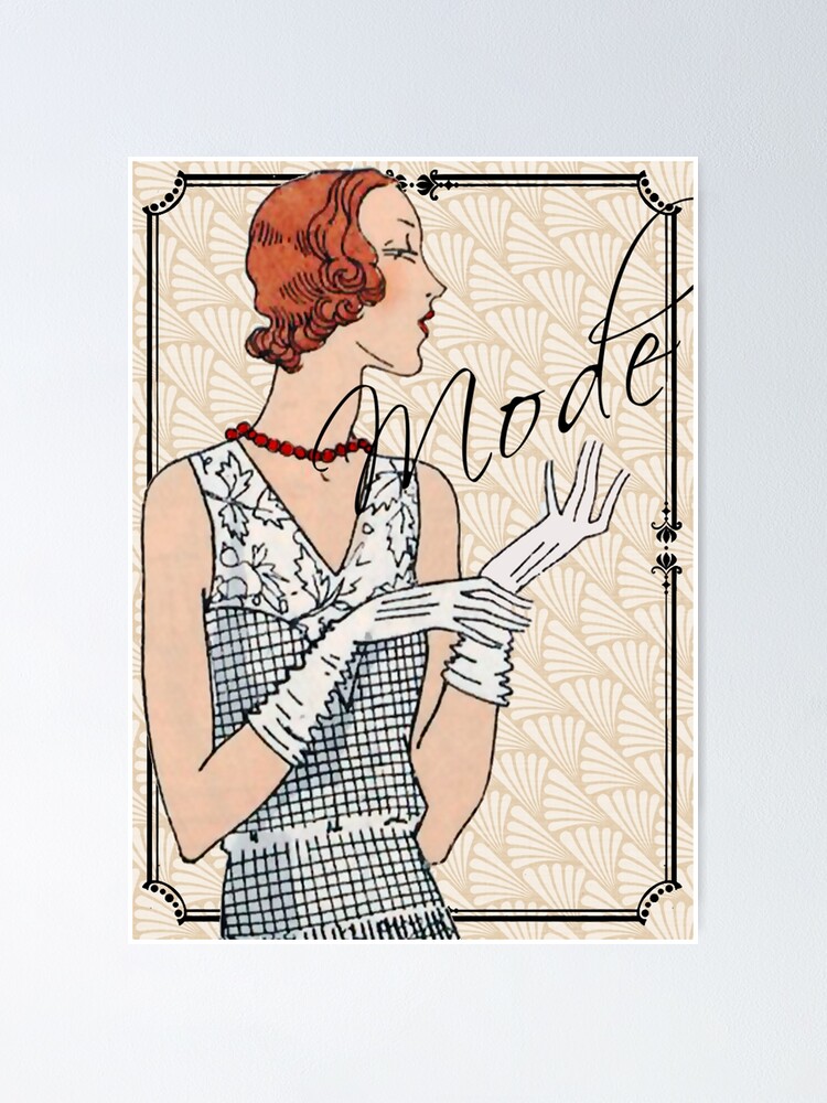 "The 30s...Mode" Poster by HeritageScrap | Redbubble