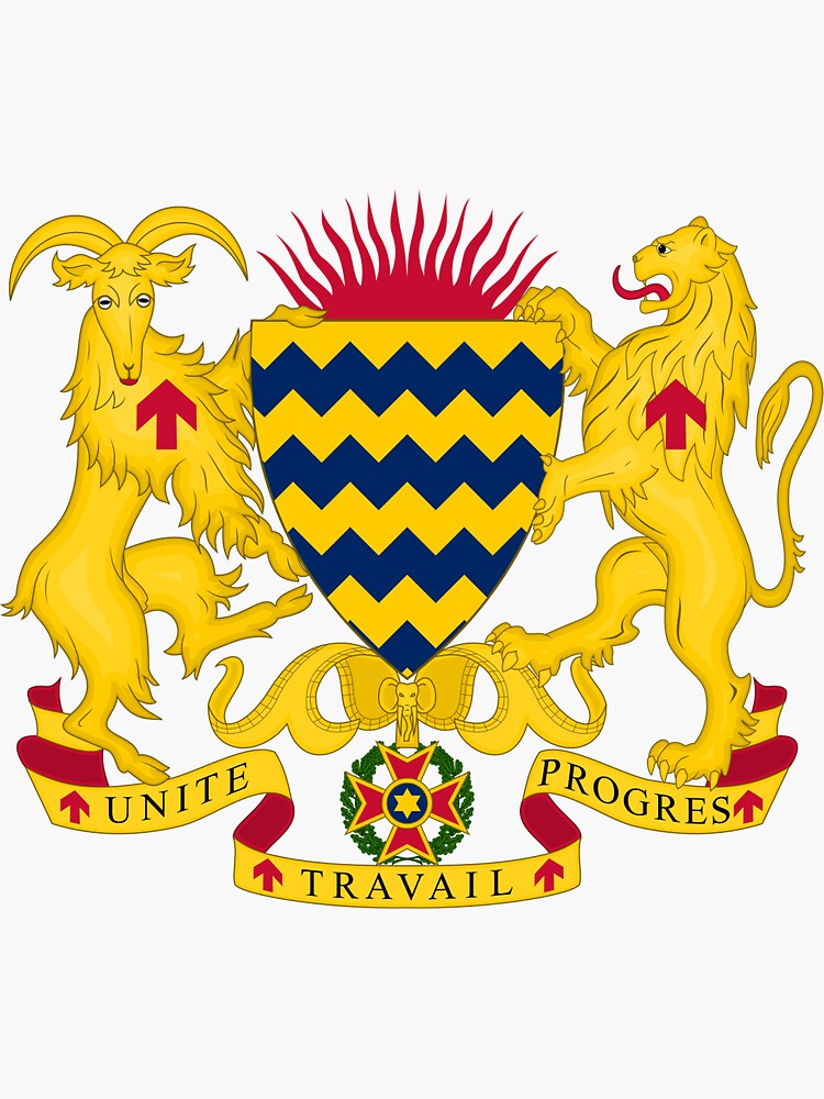 "Coat of arms of Chad" Sticker for Sale by romeobravado | Redbubble