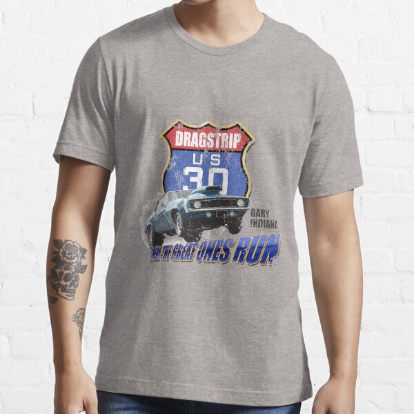 "US 30 Dragstrip Camaro" Essential T-Shirt for Sale by Retrorockit ...