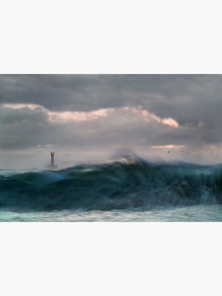 "Red Eyed Cyclops (Longships Lighthouse, Cornwall)" Poster by Andrew ...