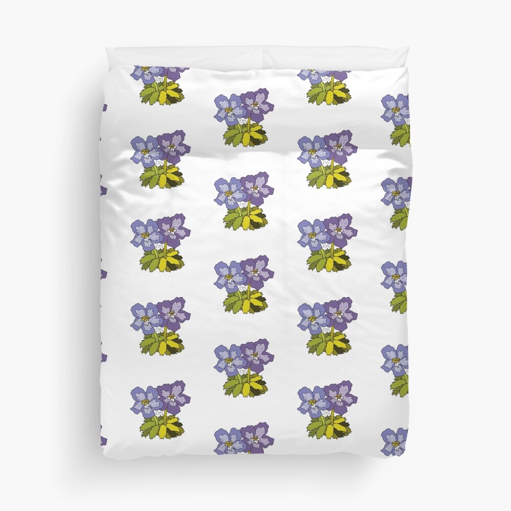 "Violets for Sappho - Sapphic Floral Emblem" Duvet Cover for Sale by ...