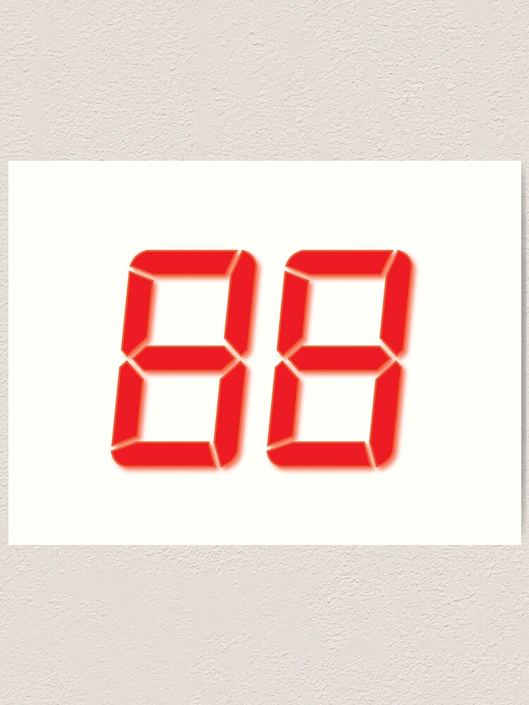 "88 mph" Art Print for Sale by D24designs | Redbubble