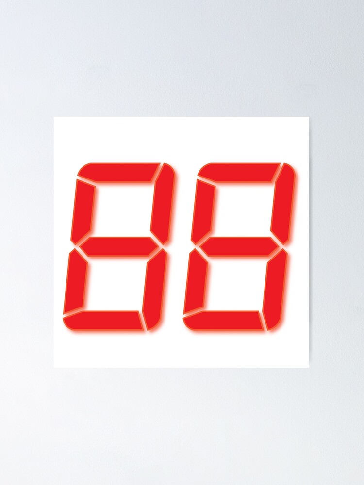 "88 mph" Poster by D24designs | Redbubble
