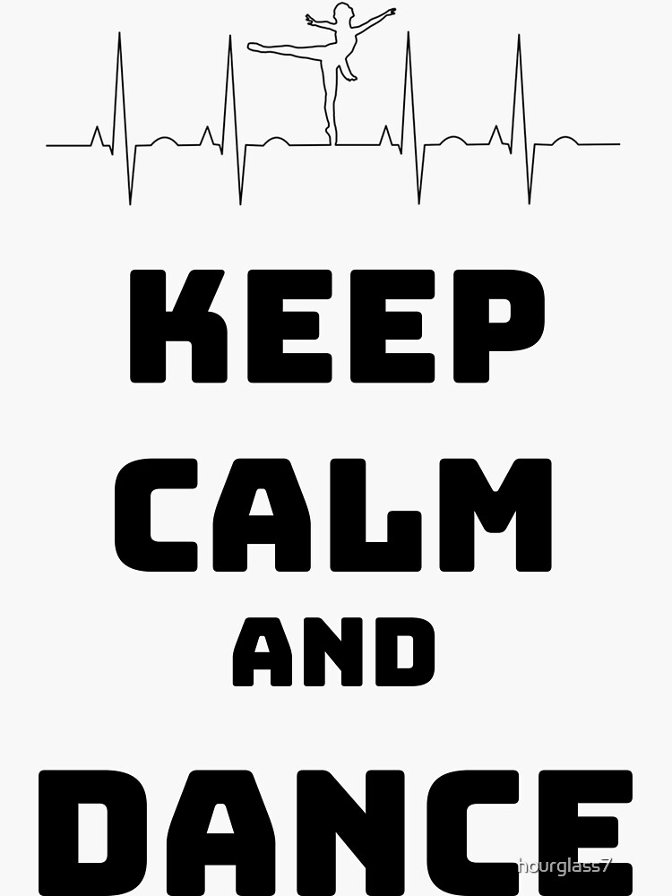 "Dancing heartbeat ECG" Sticker for Sale by hourglass7 | Redbubble