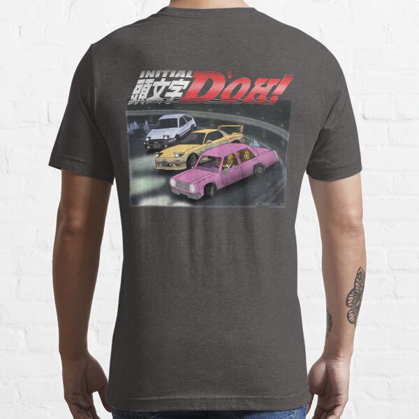 "Initial D'oh " T-shirt for Sale by Corral-Car-Art | Redbubble ...