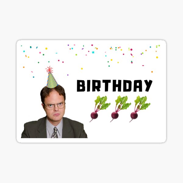 "The Office birthday card, Dwight birthday card, meme greeting cards ...