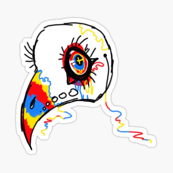 "kidcore plague mask" Sticker by Artsichild | Redbubble