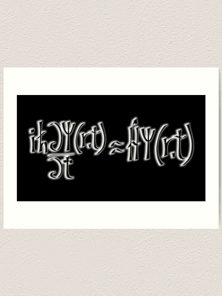 "Schrodinger Equation" Art Print by GiroScience | Redbubble