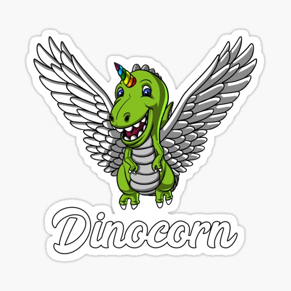 "Dinocorn T-Rex Dinosaur Unicorn" Sticker for Sale by underheaven ...